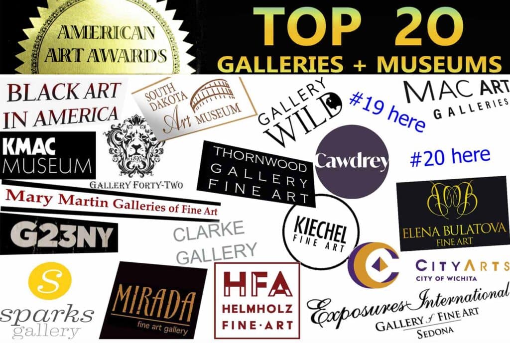 AMERICAN ART AWARDS TOP 20 GALLERIES LOGOS 2023 - World Art Awards ...